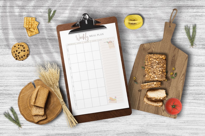 INSTANT DOWNLOAD Printable Menu Weekly Menu Planner Template - Etsy