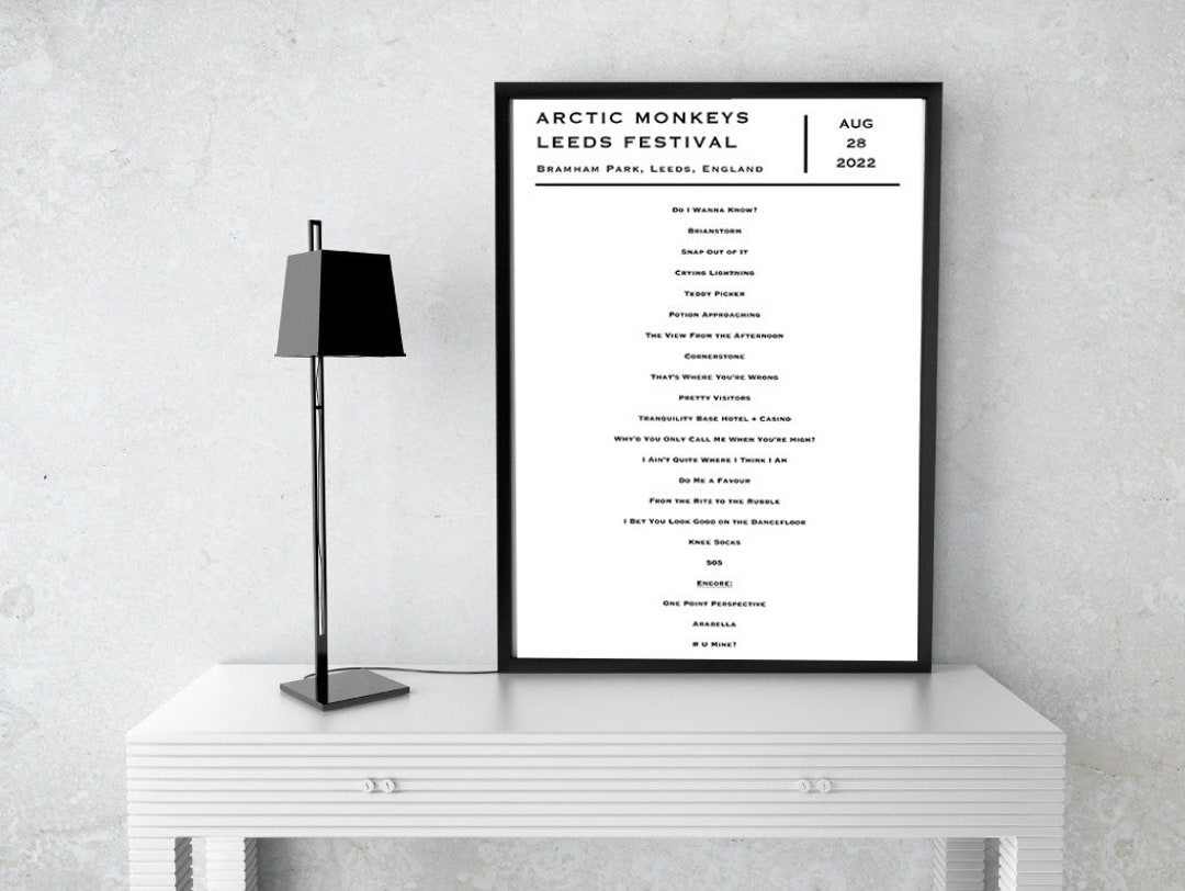 Personalised Set List Print Choose Your Own Setlist Personalised Music ...