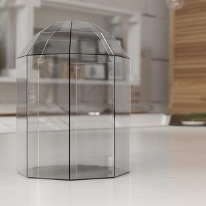 Octagonal Glass Terrarium Tiffany Method- Template. Pdf Printable ...