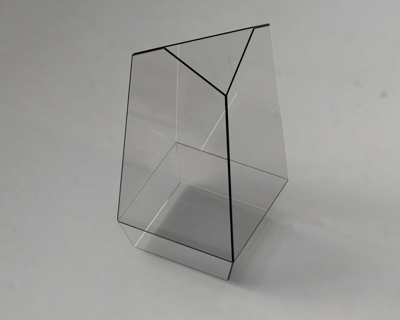 Stained Glass Terrarium Pdf Template. Obelisk Terrarium. - Etsy