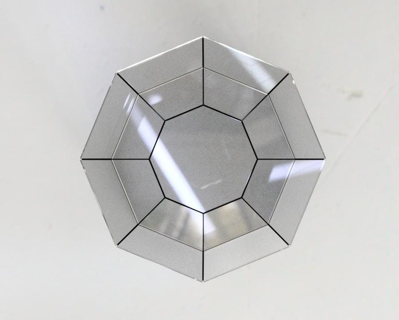 Octagonal Glass Terrarium Tiffany Method- Template. Pdf Printable ...