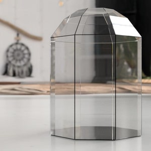 Octagonal Glass Terrarium Tiffany Method- Template. Pdf Printable ...