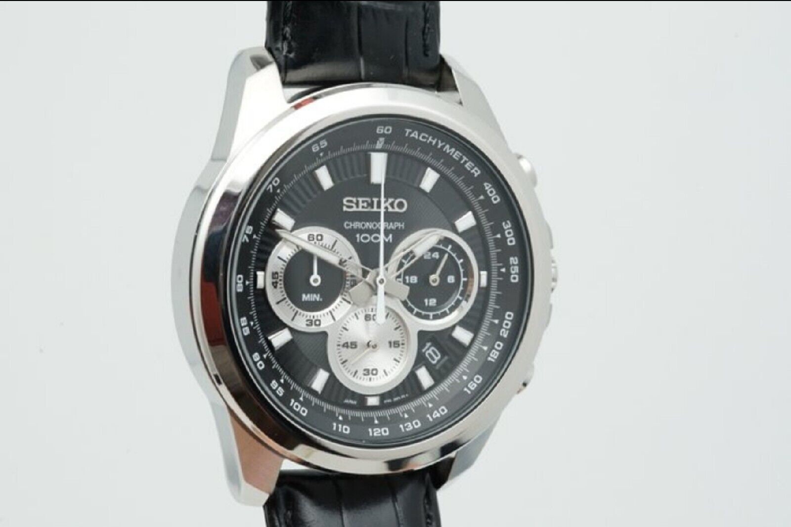 Seiko Chronograph 100M Black Dial Tachymeter Chronograph - Etsy Seiko Chronograph 100M Black Dial Tachymeter Chronograph - Etsy