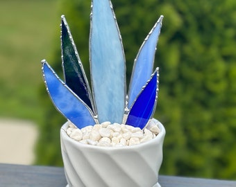 Agave Plant Stained Glass Succulent Printable PDF Pattern - Etsy