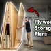 Double-sided Plywood Storage Rack Plans - Etsy