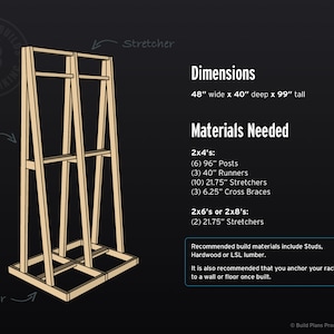 Double-sided Plywood Storage Rack Plans - Etsy