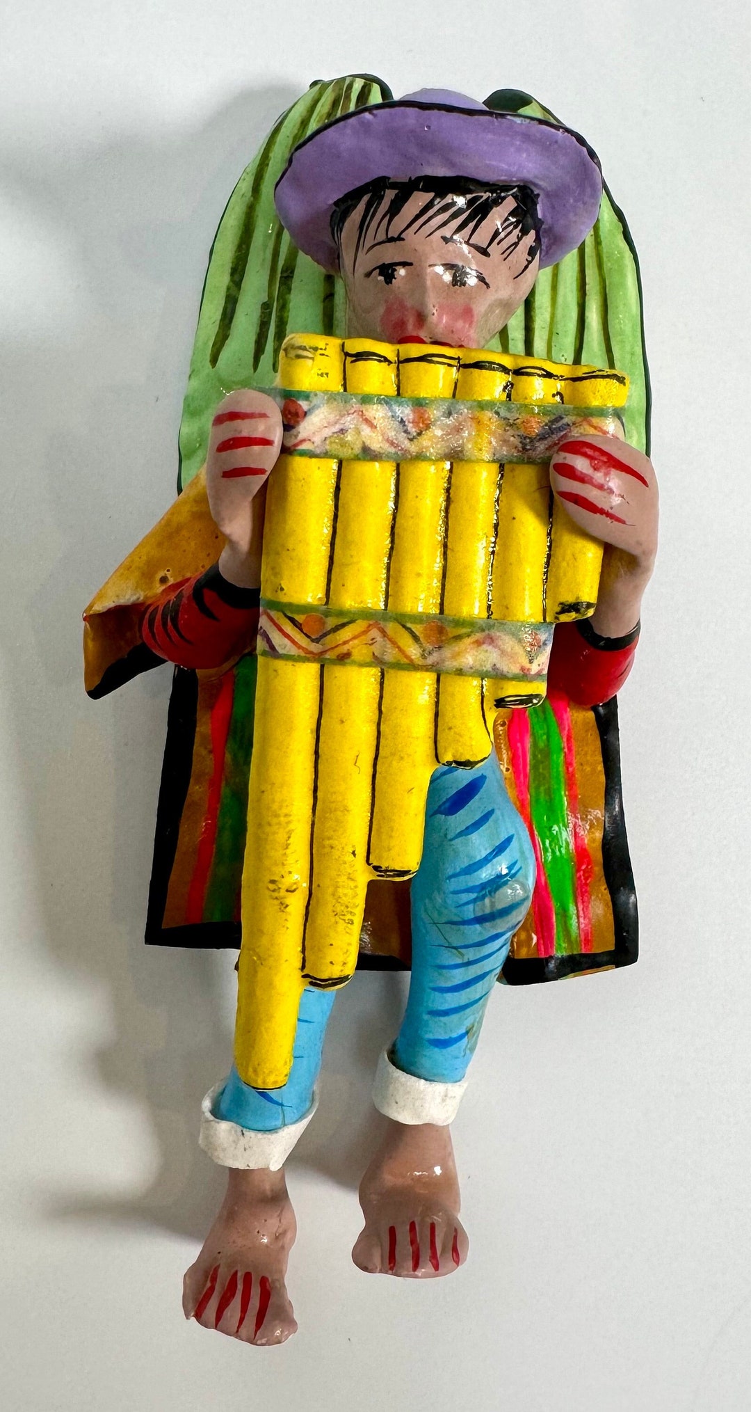 Peruvian Angel Boy Playing Panpipes Magnet - Etsy