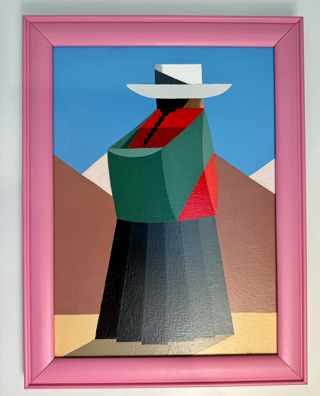 Peruvian Lady in Traditional Dress Acrylic on Canvas Painting - Etsy