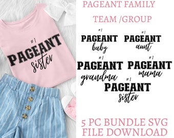 Pageant #1 Family SVG File for Pageant Dads, Moms, Beauty Competitions ...