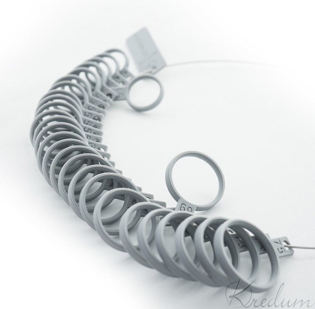 Ring Sizer Set - Finger Size Measuring Tool - Comfort Fit or Standard ...