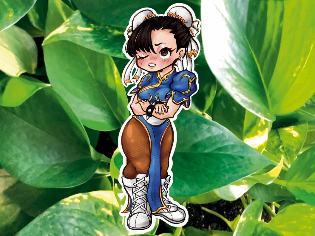 Chun Li Capcom Street Fighter Large Sticker Etsy