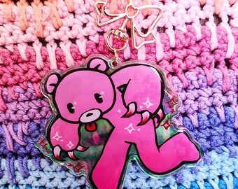 Blinged Out Gloomy Bear Paw Keychain Perler! - Etsy