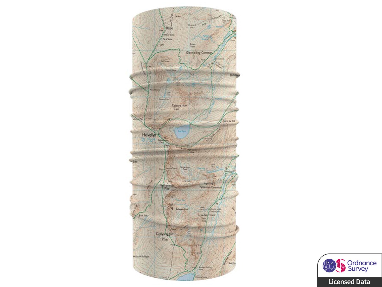 Helvellyn OS Map Snood: Lake District Neckwarmer Face Mask - Etsy