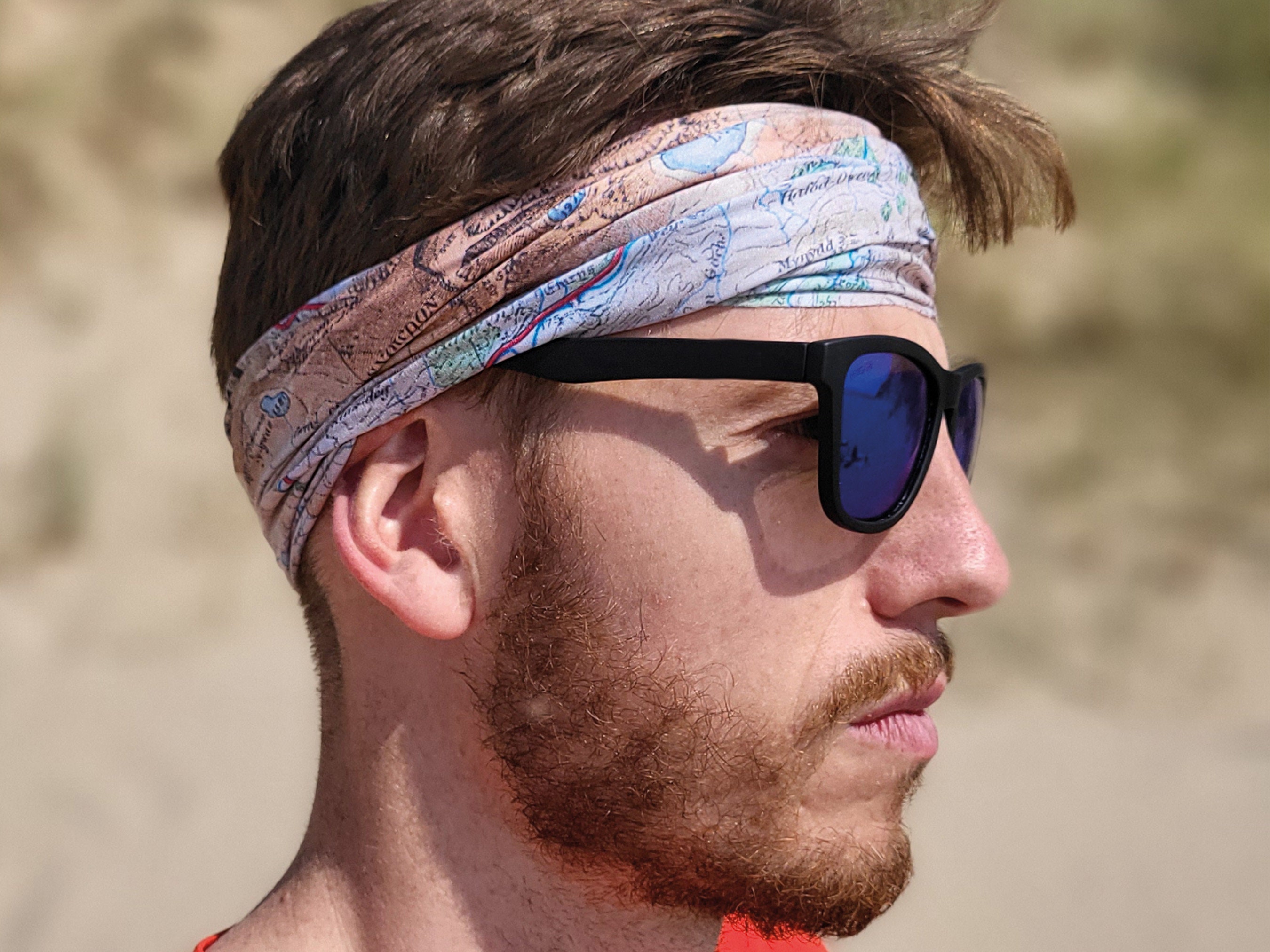 Snowdon Map Snood, Historic, Snowdonia Gift, Buff, Neckwarmer, Face ...