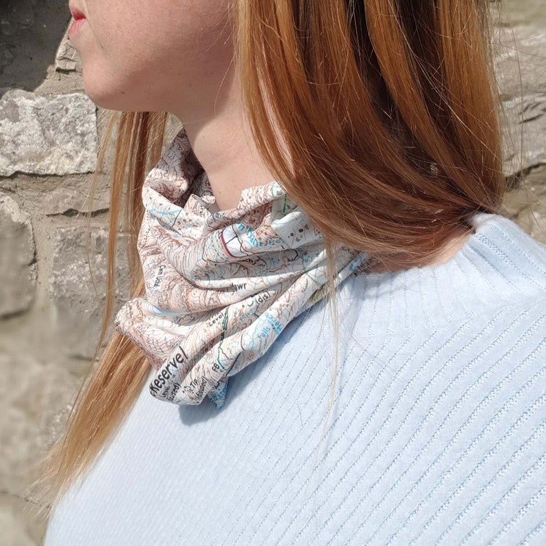 Snowdon OS Map Snood: Snowdonia Neckwarmer Face Mask - Etsy UK