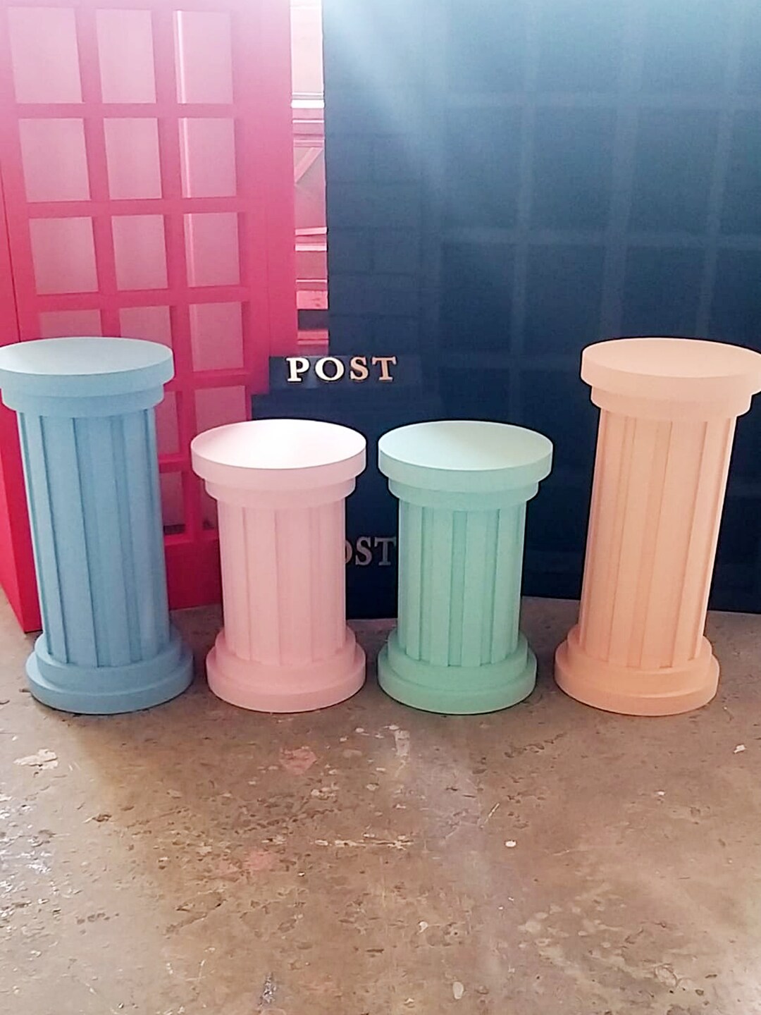 Column Styrofoam Decor Props Cylinders Pedestals Table Party - Etsy
