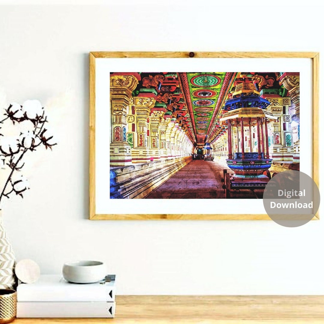 South Indian Temple Art, Rameshwaram Temple, Hindu Temple Architecture ...