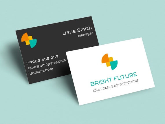 Premade Logo Design Overlapping Colourful Shapes Logo - Etsy