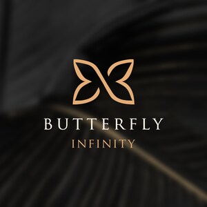 Premade Logo Butterfly Infinity Symbol Logo Butterfly Logo Luxury Logo ...