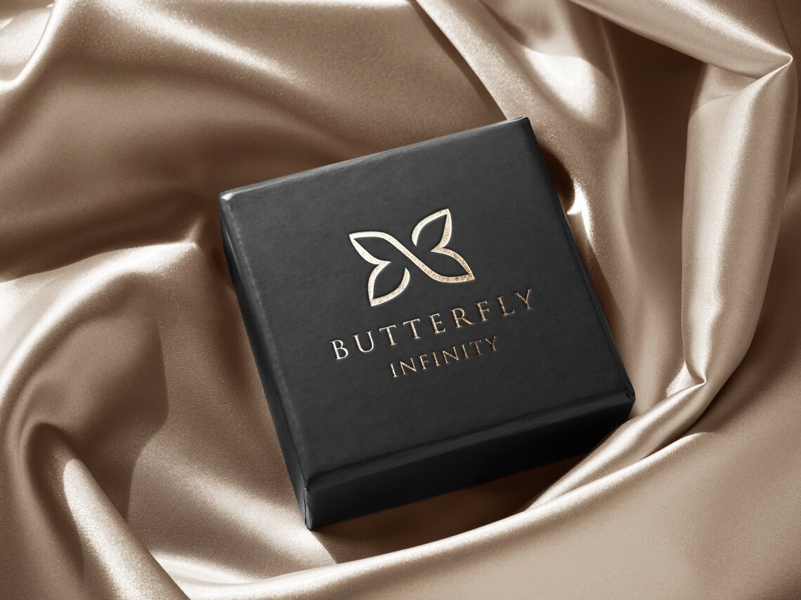 Premade Logo Butterfly Infinity Symbol Logo Butterfly Logo Luxury Logo ...