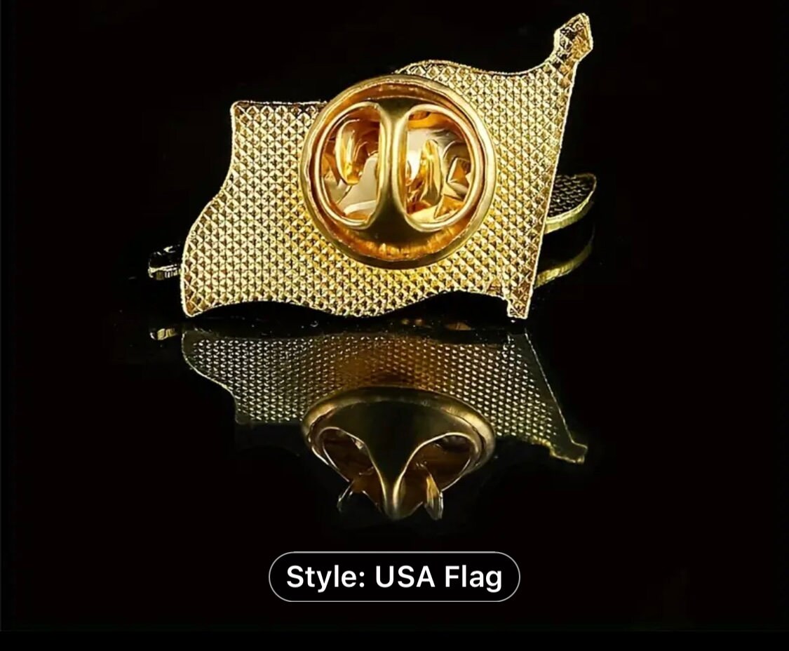 American Flag Lapel Pin-usa Donald TRUMP MAGA Show Your Patriotism ...