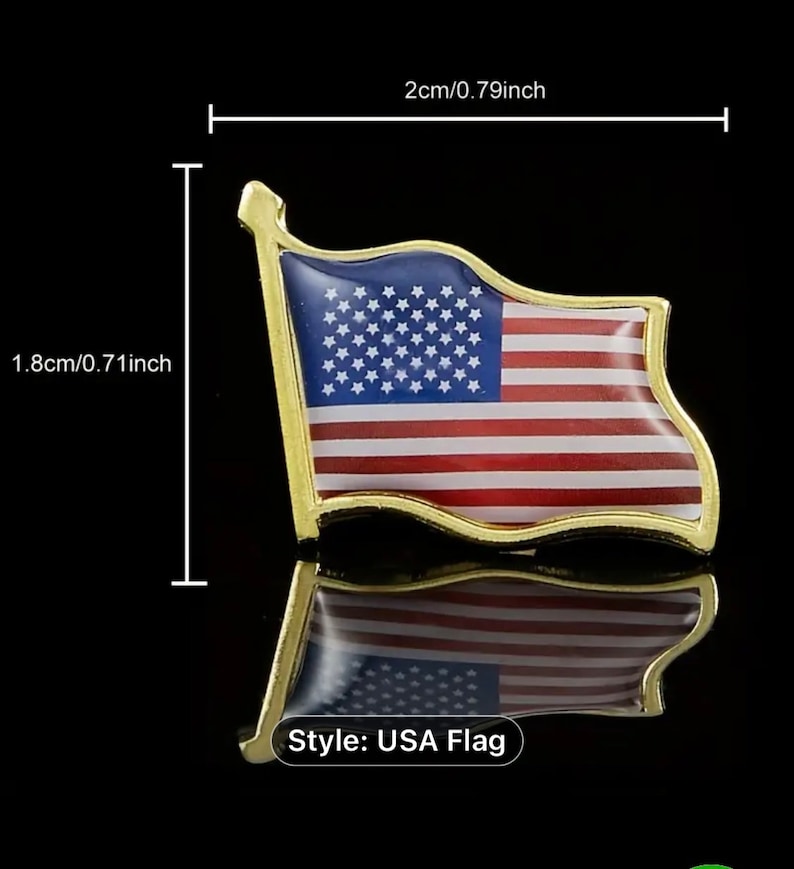 American Flag Lapel Pin-usa Donald TRUMP MAGA Show Your Patriotism ...