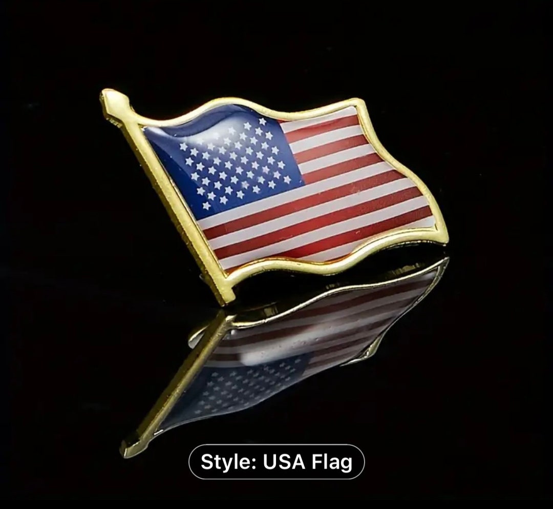 American Flag Lapel Pin-usa Donald TRUMP MAGA Show Your Patriotism ...