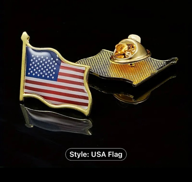 American Flag Lapel Pin-usa Donald TRUMP MAGA Show Your Patriotism ...