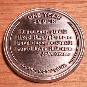 Sobriety Chip - One Year Sober Phoenix - Etsy