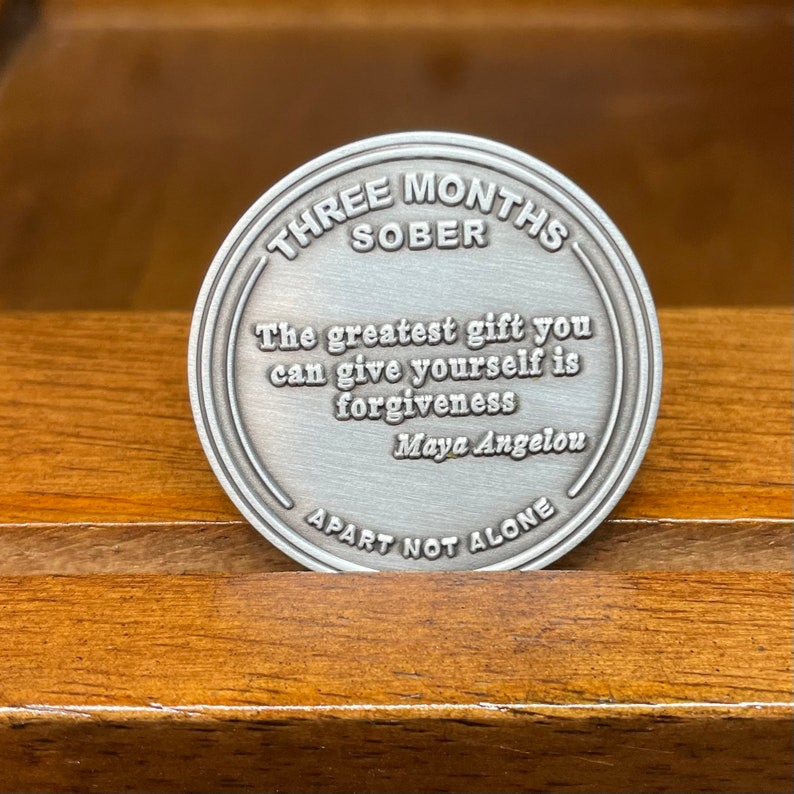 Three Month Sober Frog Coin – Recovery Chip, Non-religious Token, Metal ...