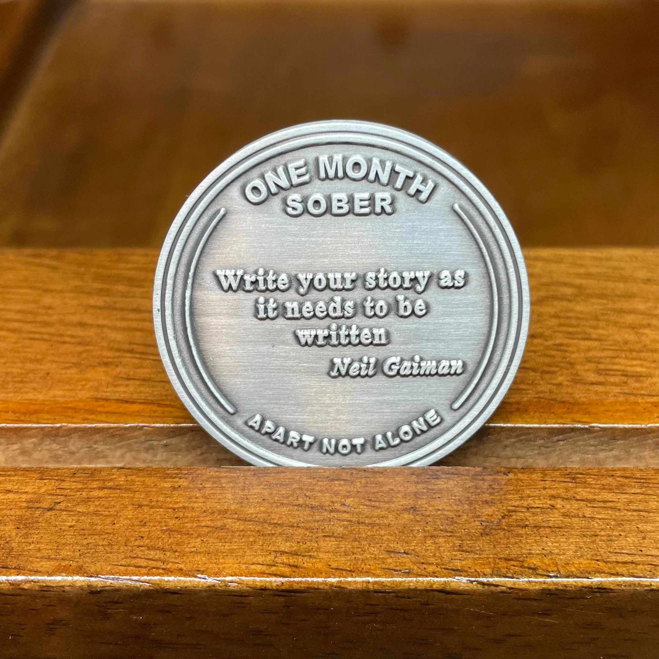 Sobriety Chip One Month Sober - Etsy