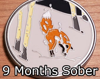 Sobriety Chip Six Months Sober - Etsy