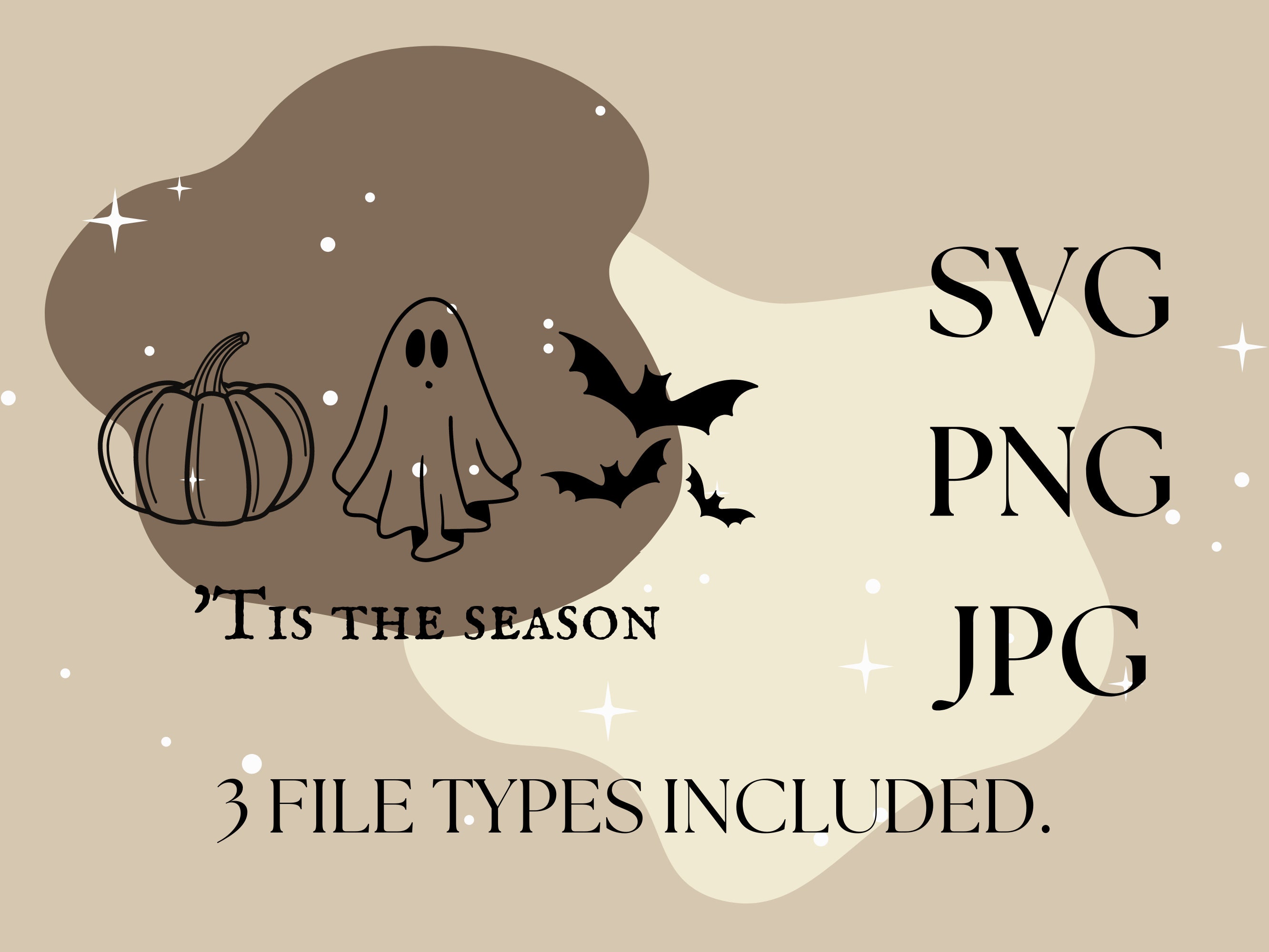 Halloween SVG / Spooky Season / Ghost / Pumpkin / Bats / Fall / Autumn ...