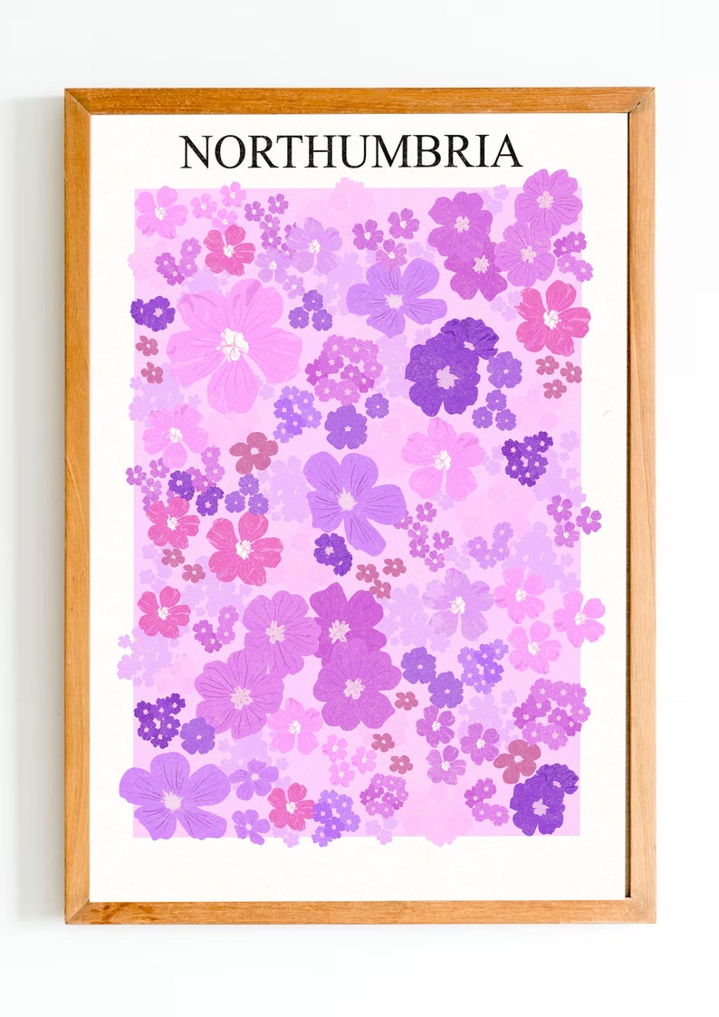 Northumbria Flower Market Print - Etsy