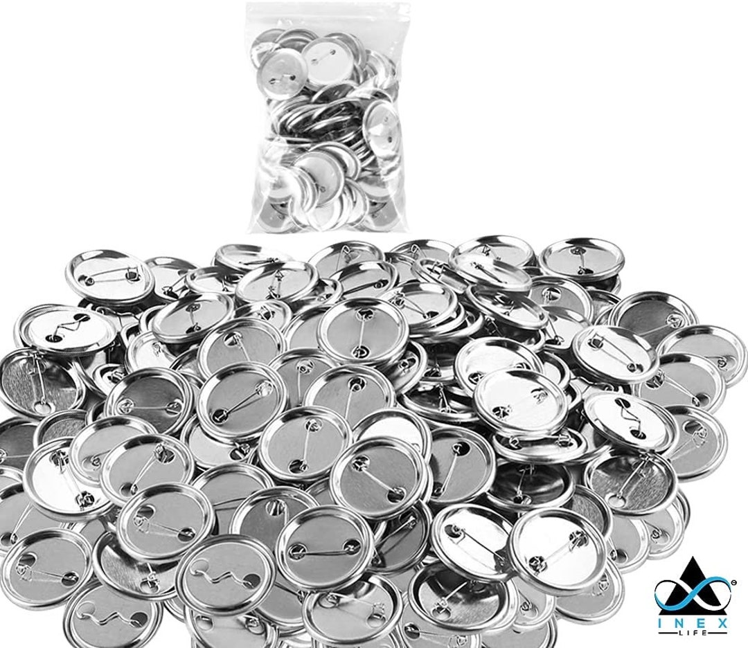 Metal PIN Back Button Parts (100 Pcs) - Button Maker Badge Making ...