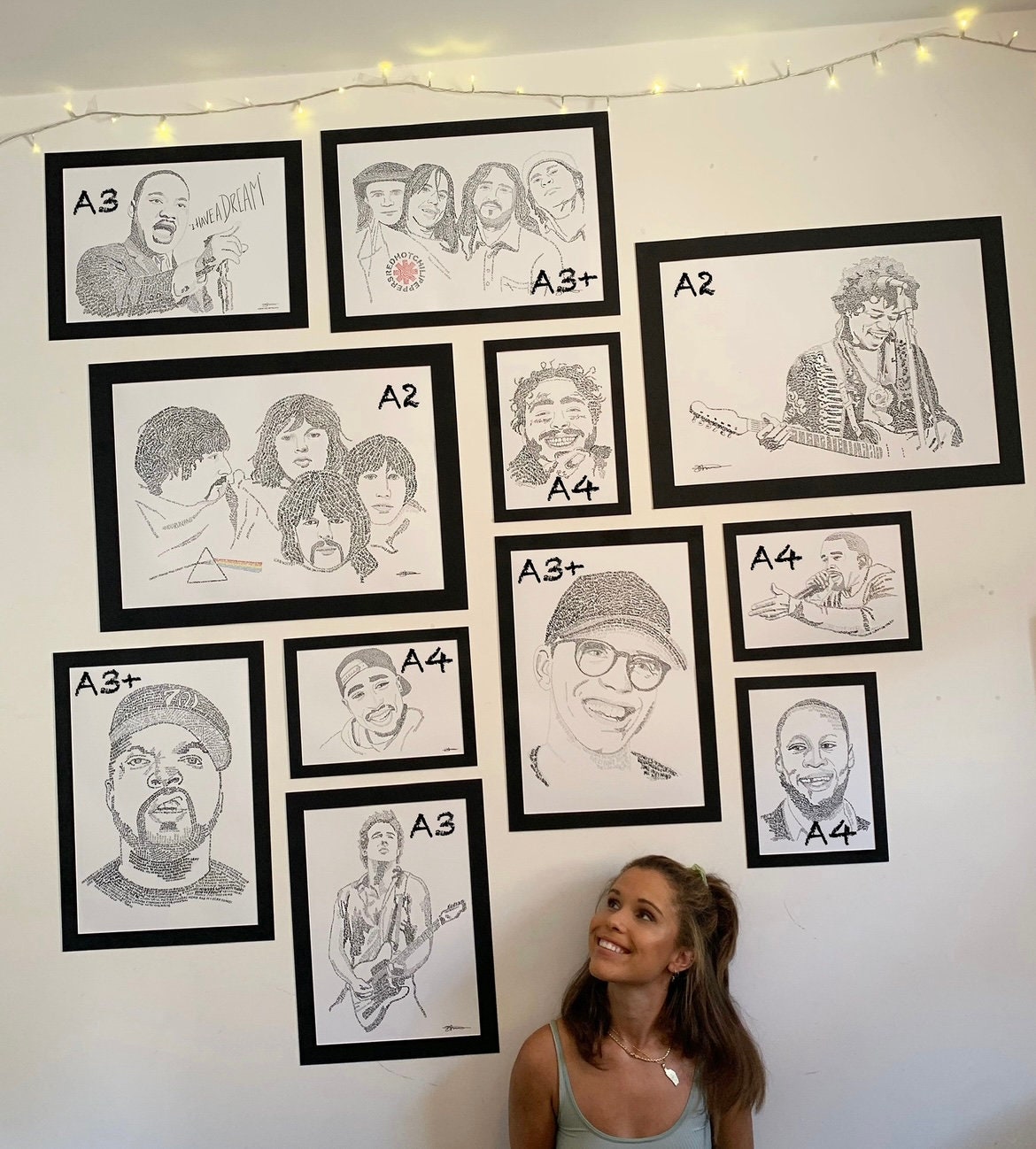 Bespoke Music Drawings | Word Art | Personalised | Custom Art | Music ...