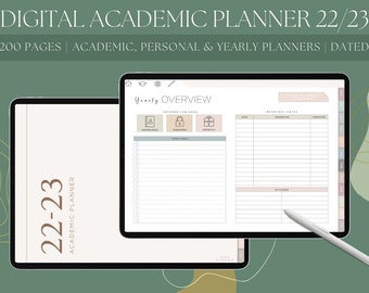 2022-2023 Digital Student Planner, Goodnotes Compatible, Landscape ...