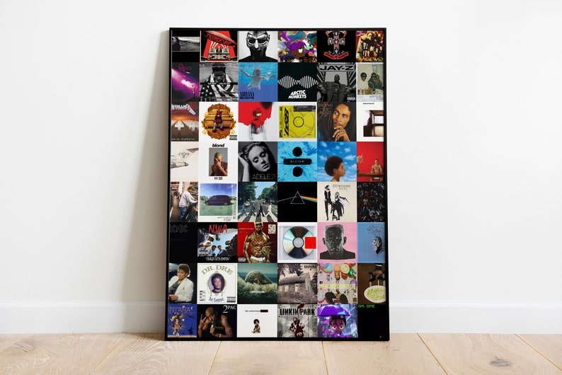 Album Artwork Mini Collage Poster Print - Etsy