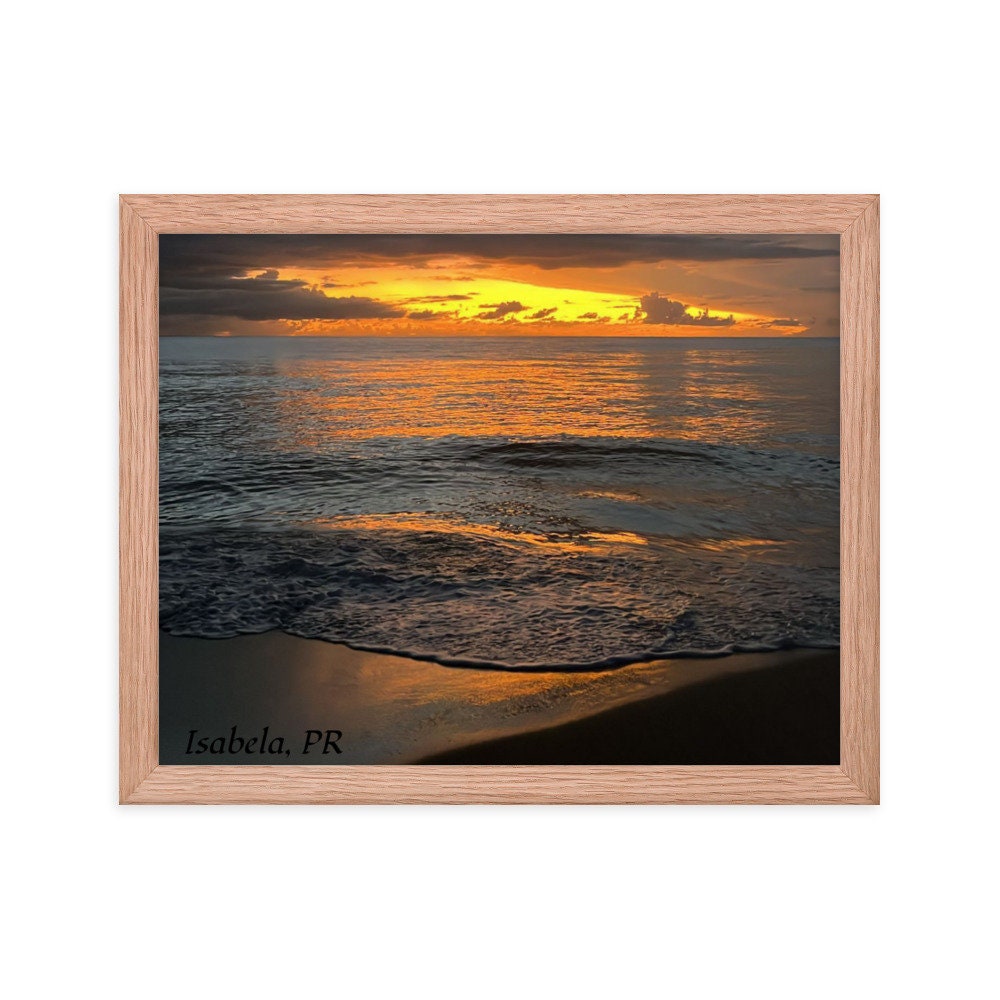 Sunset at Middles Beach Framed Photo - Etsy