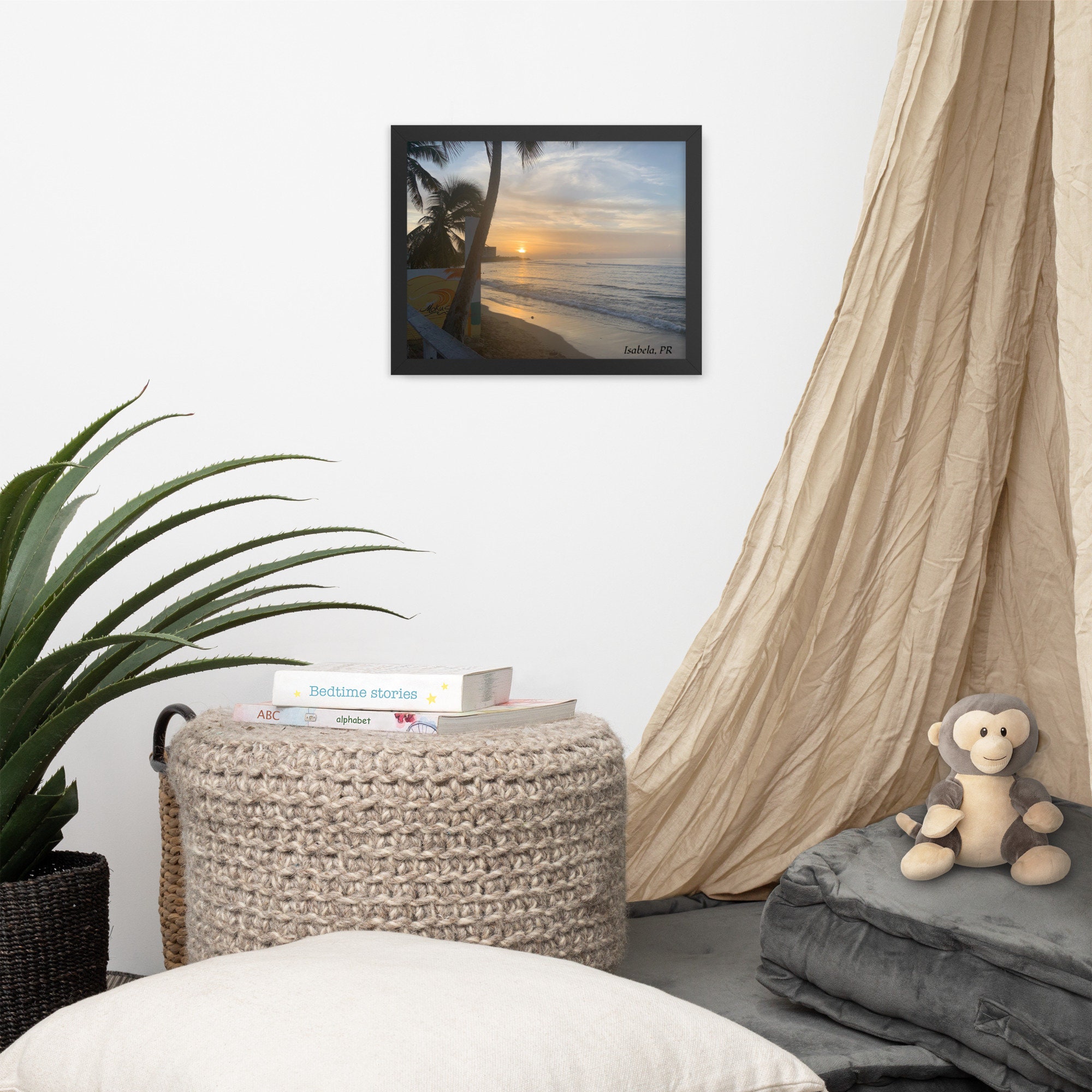 Sunset at Isabela Jobos Beach Framed Photo - Etsy