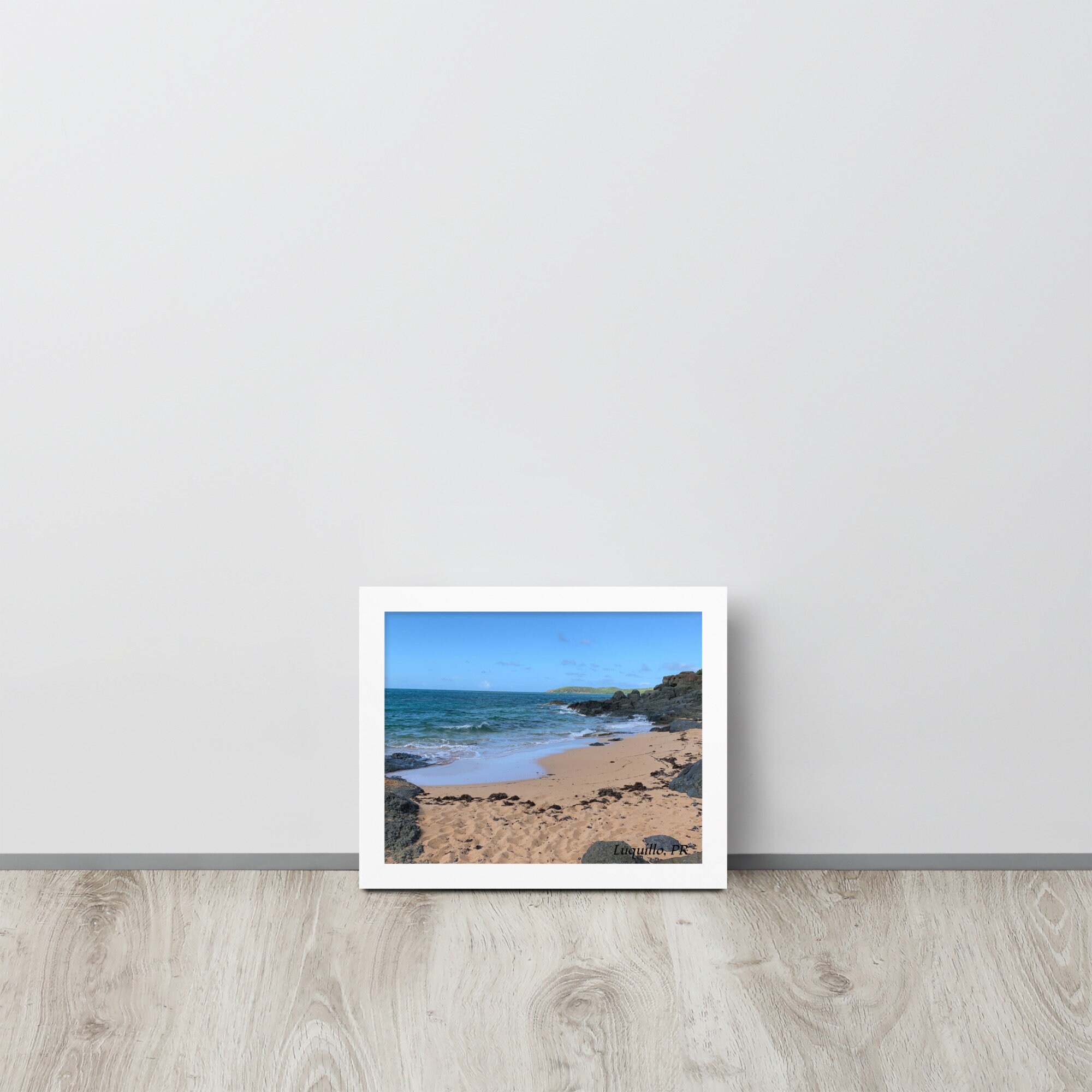 Rocks by the Sea Beach Framed Photo - Etsy