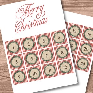 Advent Calendar Printable Junk Journal Christmas Advent - Etsy