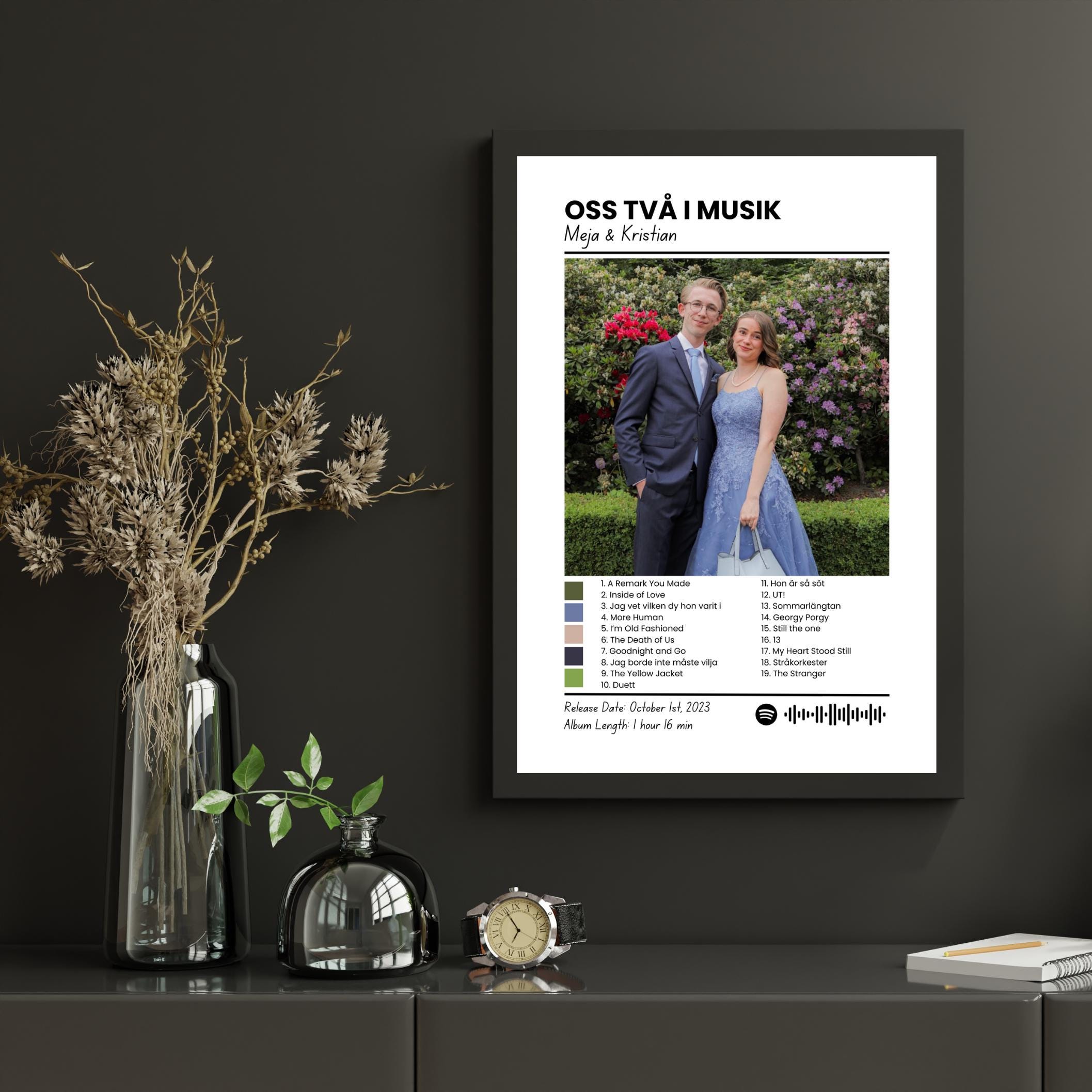 Custom Playlist Poster Print, Personalized Digital Poster, Customizable ...