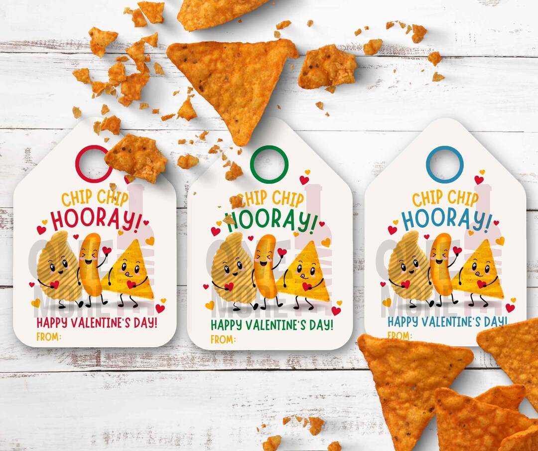Kids Valentines Day Cards Chip Hooray, Valentine Tags Printable ...
