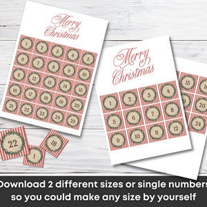 Advent Calendar Printable, Junk Journal, Christmas, Advent, Vintage ...