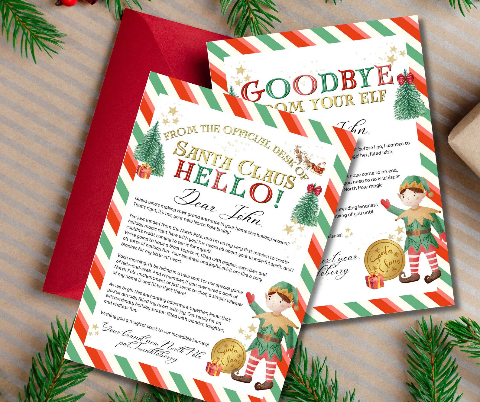 Editable First Time Elf Arrival Letter, Downloadable Elf Letter, Elf ...