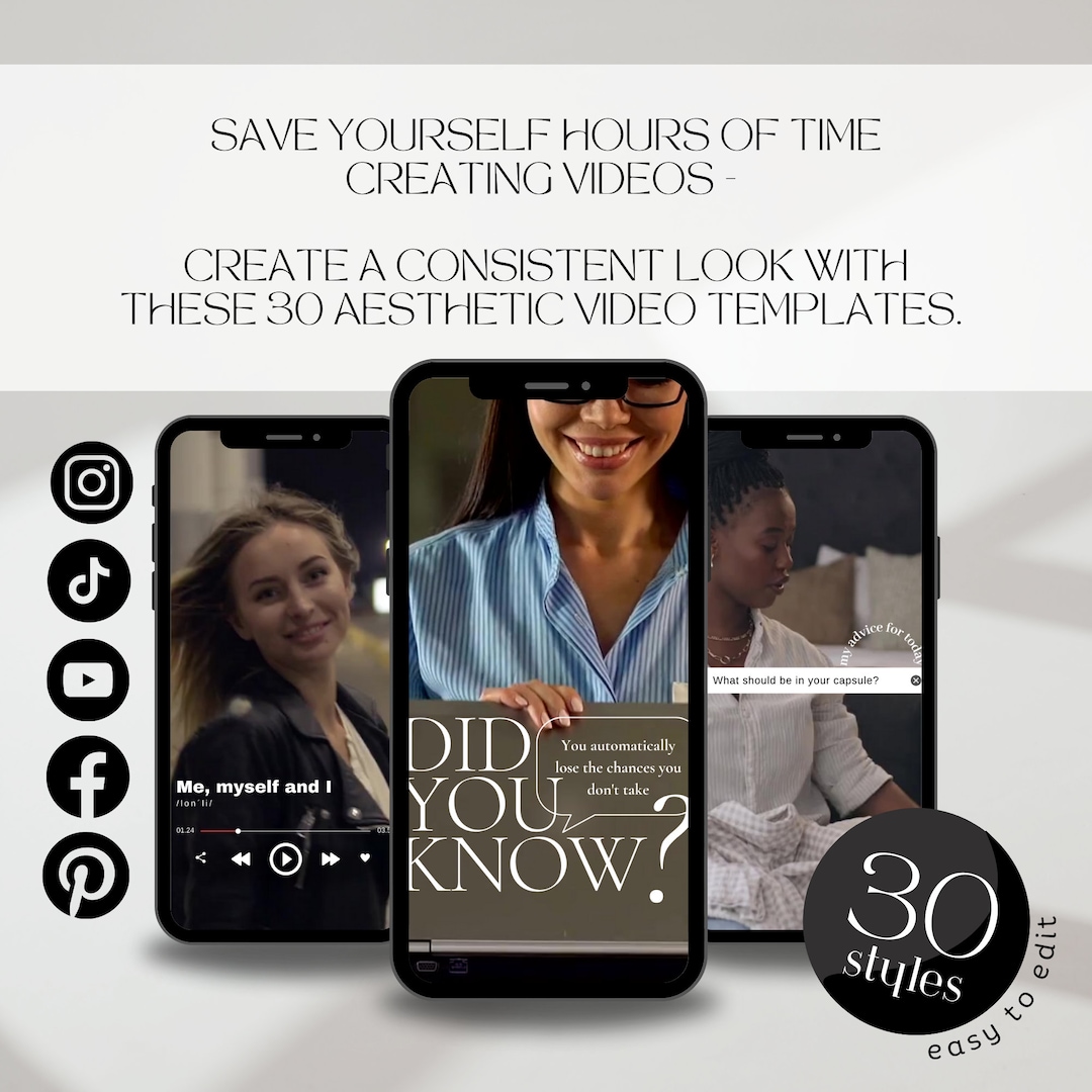 Canva Video Template, Ready to Post Social Media Templates, Instagram ...