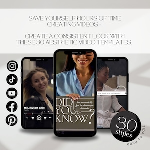 Canva Video Template, Ready to Post Social Media Templates, Instagram ...