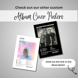 Custom Album Cover Posters, Digital Poster Canva Template, Customizable Digital Music Poster ...