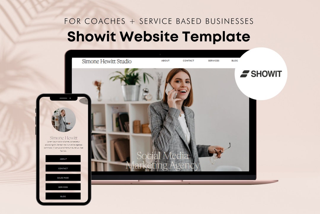 Social Media Manager Website Template, Social Media Agency Website ...